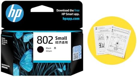 HP 802 Small Black Original Ink Cartridge : Amazon.in: Computers ...