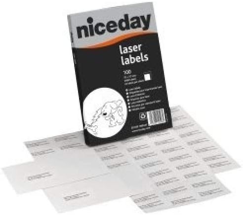 Niceday Laser Labels (63.5mm x 38.1mm) (21 Labels Per Sheet, 100 Sheets ...