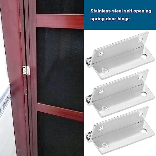 Create idea 4PCS Self-Opening Spring Hinges 304 Stainless Steel Self ...
