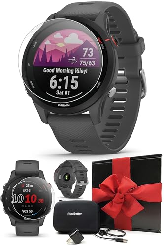 PlayBetter Garmin Forerunner 255 (Slate Gray) GPS Running Smartwatch ...
