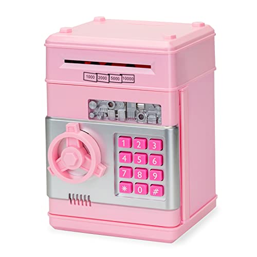 Electronic Piggy Bank with LCD - Pink Pig E Bank