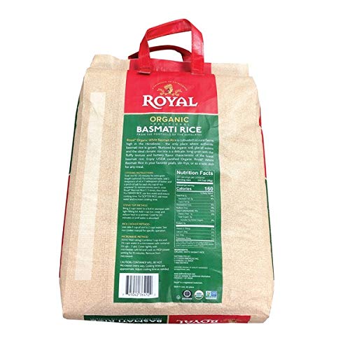 Organic Royal Arroz basmati tradicional orgánico Royal peso neto 20 ...