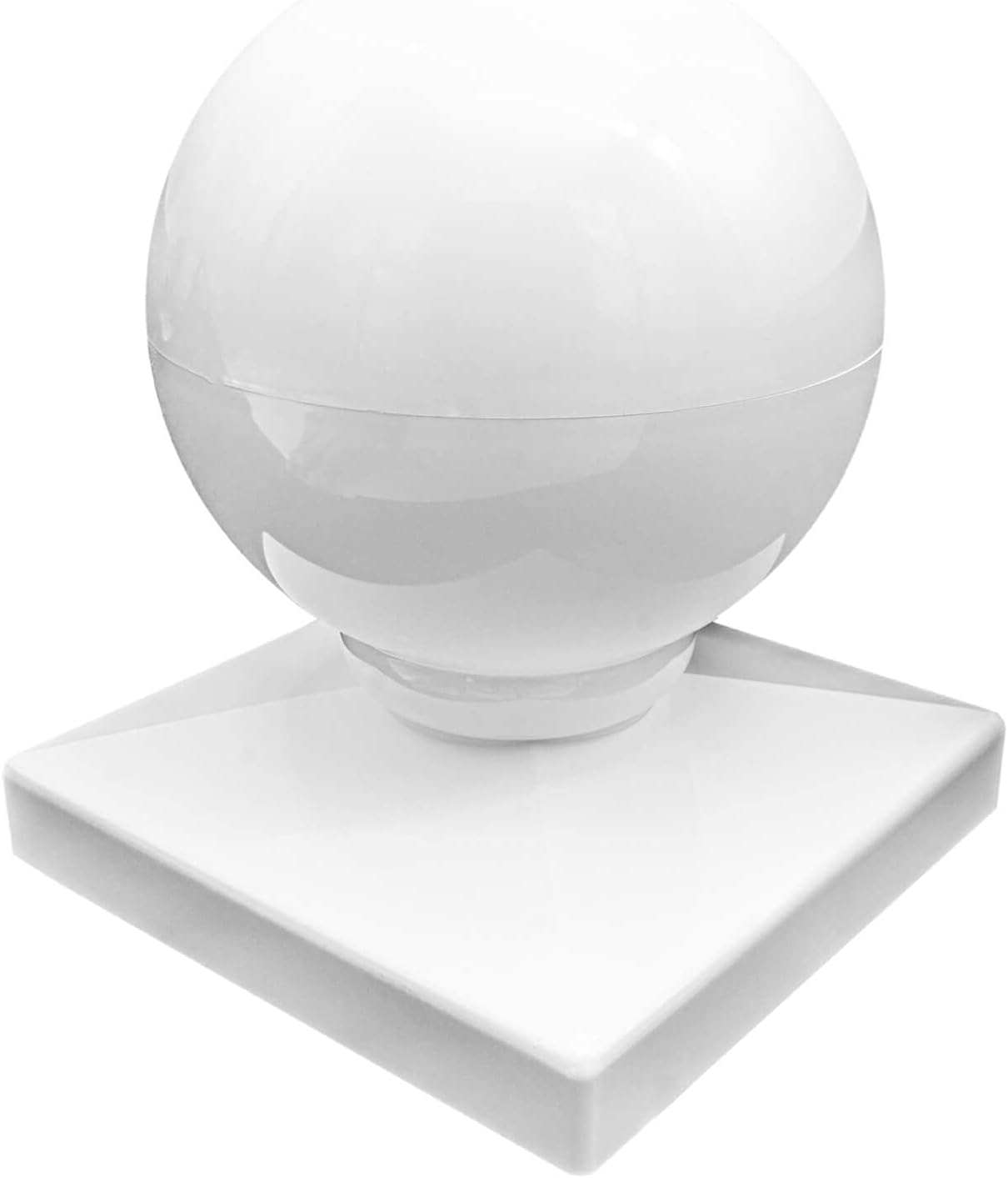Amazon.com : Jake Sales 4" Vinyl Post Cap BALL/DOME Style Post Caps ...