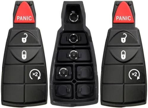 Amazon.com: Lot of 2X New Replacement Key Fob Fobik Rubber Button ...