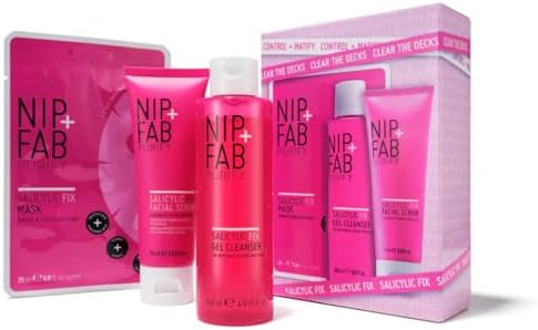 Nip + Fab Clear The Decks Kit – 3-Step Salicylic Acid Skincare Set for ...