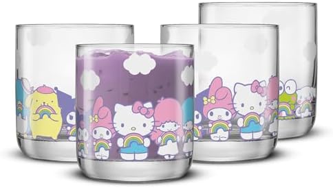 Amazon.com: JoyJolt Sanrio Hello Kitty & Friends Hello Sippy Drinking ...