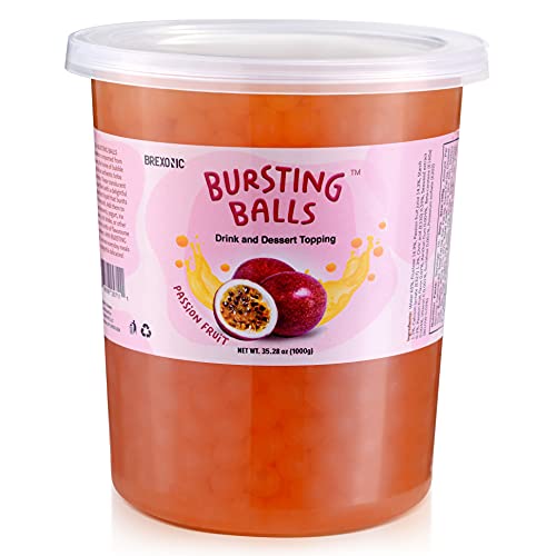 Amazon.com: Popping Boba Pearls Bursting Tea Balls Drink & Dessert ...