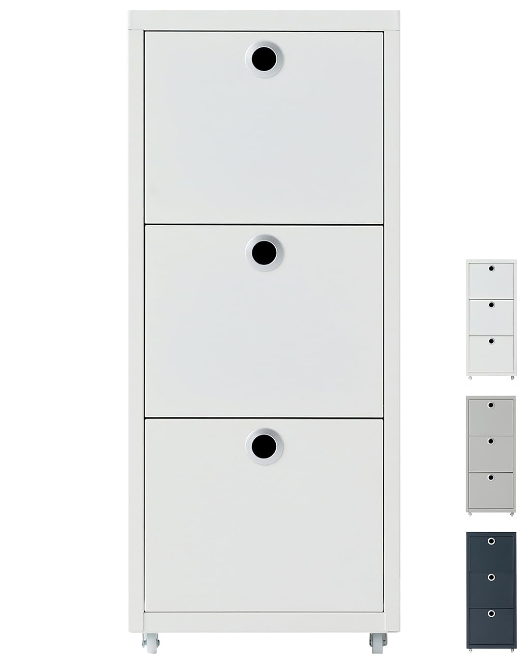 Amazon.com: MARKETB Rolled Storage Cabinet, 3-Tier Small Size Steel ...