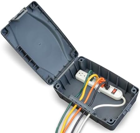 masterplug IP54 Weatherproof Enclosure Box for Outdoor Electrical Power ...