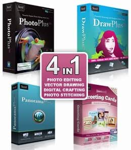 Serif 4 in 1 Image/Photo Editing Software includes PhotoPlus, DrawPlus ...