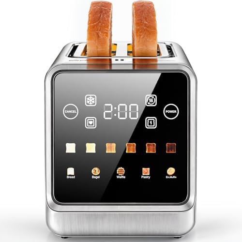 Amazon.com: 2 Slice Toaster Touch Screen 1.5" Wide Slot, Stainless ...
