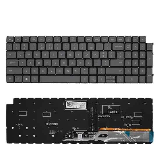 SpareFly Laptop Keyboard for DELL Inspiron 3510, 3511, 3515, 5515, 5510 ...