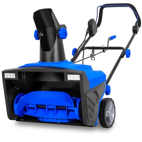 Electric Snow Blower 20 Inch 15 Amp, Corded Snowblower with Dual LED ...