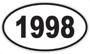 Amazon.com - Number 1998 Oval Sticker