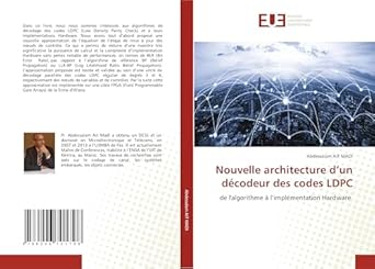Buy Nouvelle architecture d'un décodeur des codes LDPC Book Online at ...