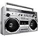 Amazon.com: SP03001 1980s Silver Radio Boom Box Boombox Cassette Deck ...