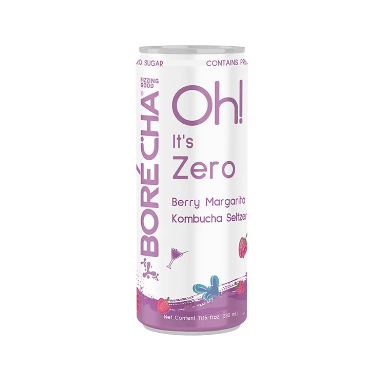 Borécha Oh! Zero Sugar Berry Margarita Kombucha Seltzer – Prebiótico ...