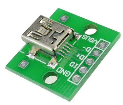 Mini USB to DIP Adapter Converter for 2.54MM PCB Board 10PCS : Amazon ...