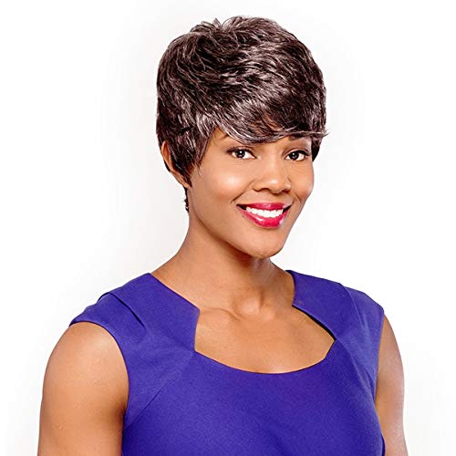 Amazon.com : Lydia Wig Color FS4/27 - Foxy Silver Wigs Short Hand Tied ...