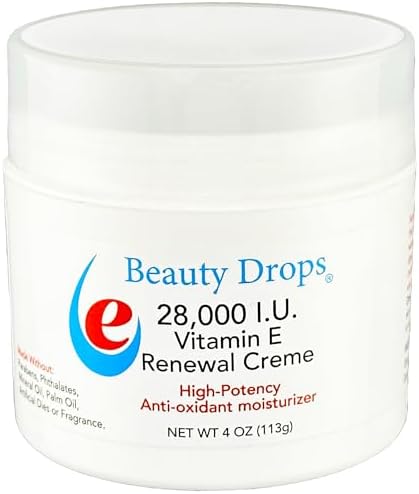 Amazon.com: Beauty Drops Vitamin E Facial Moisturizer Cream 4 Oz ...