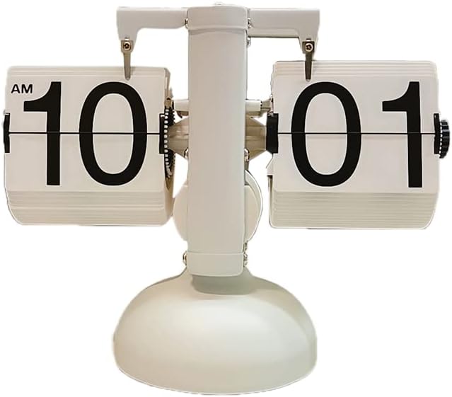 Yusat Retro Flip Clock - Flip Clock Vintage Desk Clock Digital ...