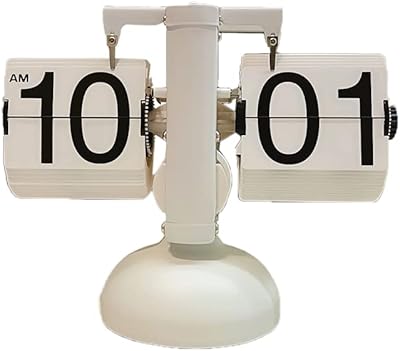 Amazon.com: Itigoitie Walnut Wood Base Flip Down Clock,Retro Digital ...