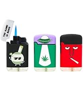 Amazon.com: Zengaz Prefilled 3 Pack Cool Torch Lighters - Refillable ...