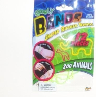 Amazon.co.jp: おもちゃ Googly Bands Shaped Rubber Bands 12 Pack: Zoo ...