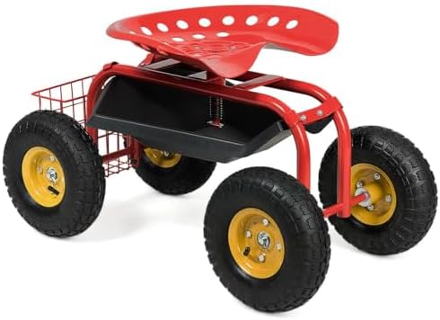 Draper 60852 Gardeners Tool Cart and Seat, Green : Amazon.co.uk: Garden