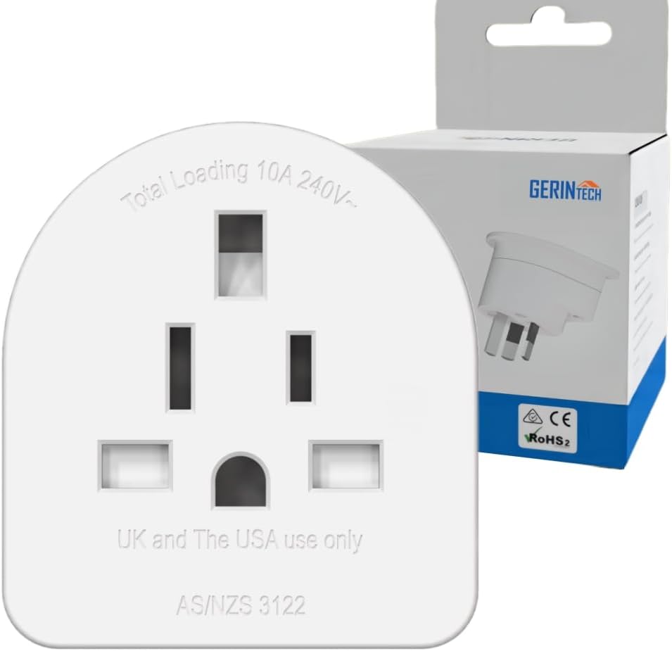 LENCENT 2X UK to Australia China Plug Adapter, Grounded Australian ...