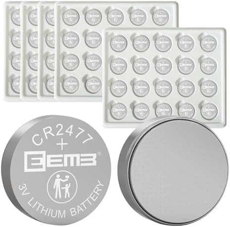 EEMB 100 x CR2477 Lithium Button Batteries CR 2477 3V Batteries ...