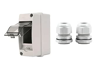 Daystar Solutions (2Way-UVPro) MCB Distribution Board With PG Gland (PG 13.5) Weatherproof IP 65 ...