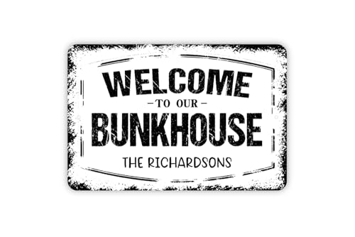 Amazon.com: 8" x 12" Personalized Welcome To Our Bunkhouse Sign ...
