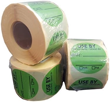 Use by, Food Rotation Label, Removable Adhesive, 38mm Dia, 1 roll of ...