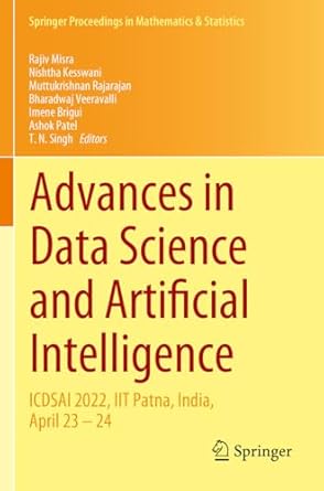 Advances in Data Science and Artificial Intelligence: ICDSAI 2022, IIT ...