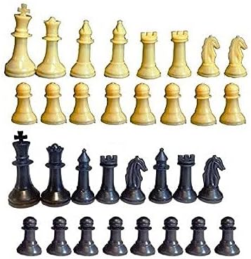 Buy Top Team Chess Coin / Goti Set of 32 Plastic Chess Pieces, Chess ...