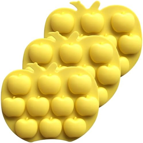 Amazon.com: Zarbulon 3Pcs Little Apple Silicone Molds Autumn Fall Apple ...
