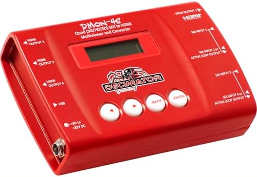 Amazon.com: Decimator DMON-4S Quad (3G/HD/SD)-SDI to HDMI Multiviewer ...