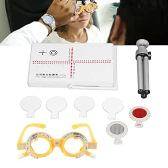 9PCS Eyeglasses Optometric Testing Tool, ABS Double Holder Accurate ...