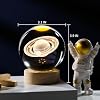 Amazon.com: Arikyrist 80mm 3D Saturn Crystal Ball Night Light, Crystal ...