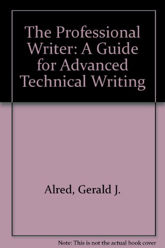 『The Professional Writer: A Guide for Advanced Technical - 読書メーター