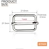 Amazon.com: CooBigo 25 Pack 1 Inch Metal Adjustable Slide Buckles Tri ...