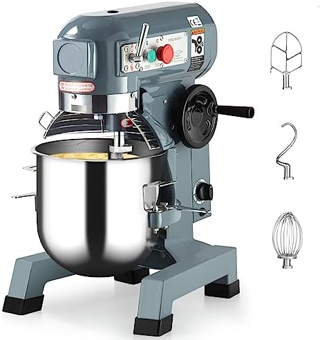 Amazon.com: Commercial Food Mixer 15QT 600W 110V 3 Speeds Adjustable ...