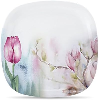 Buy MILTON Square Round Melamine Soup Plate, Set of 6, White, 5.9 ...