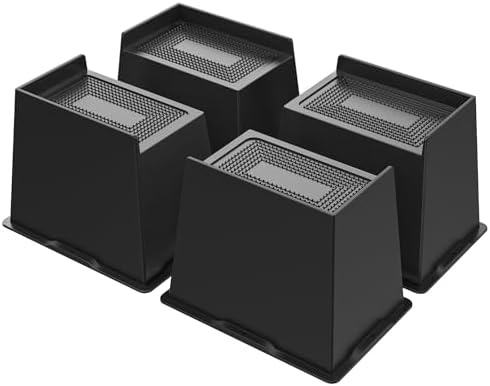 Amazon.com: DEDU Oversized Bed Risers 6 Inch Heavy Duty 4 Pack ...
