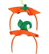 Beavorty 2Pcs Halloween Pumpkin Headband Cloth Hairband Pumpkin Hat ...