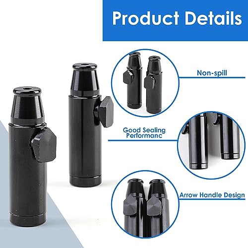 2 Pack Metal Snuff Bullets, Snorting Kit Snorter with Mini Funnel ...