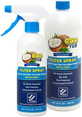 Amazon.com: Pool Cartridge Filter Cleaner Spray - Effective Hot Tub and ...