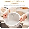 Amazon.com: Joydeem Ceramic Rice Cooker, 6 Cups Uncooked Rice Cookers ...