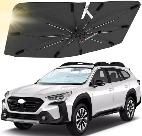 Amazon.com: Windshield Sun Shade Umbrella Fit for Subaru Outback 2020-2024, Custom Car Sunshade ...